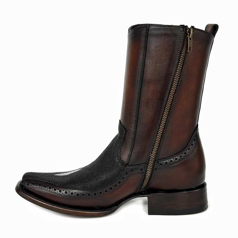 DARK BROWN FLORETA MANTARRAYA BOOTS DUBAI – BLACK&BOOTS